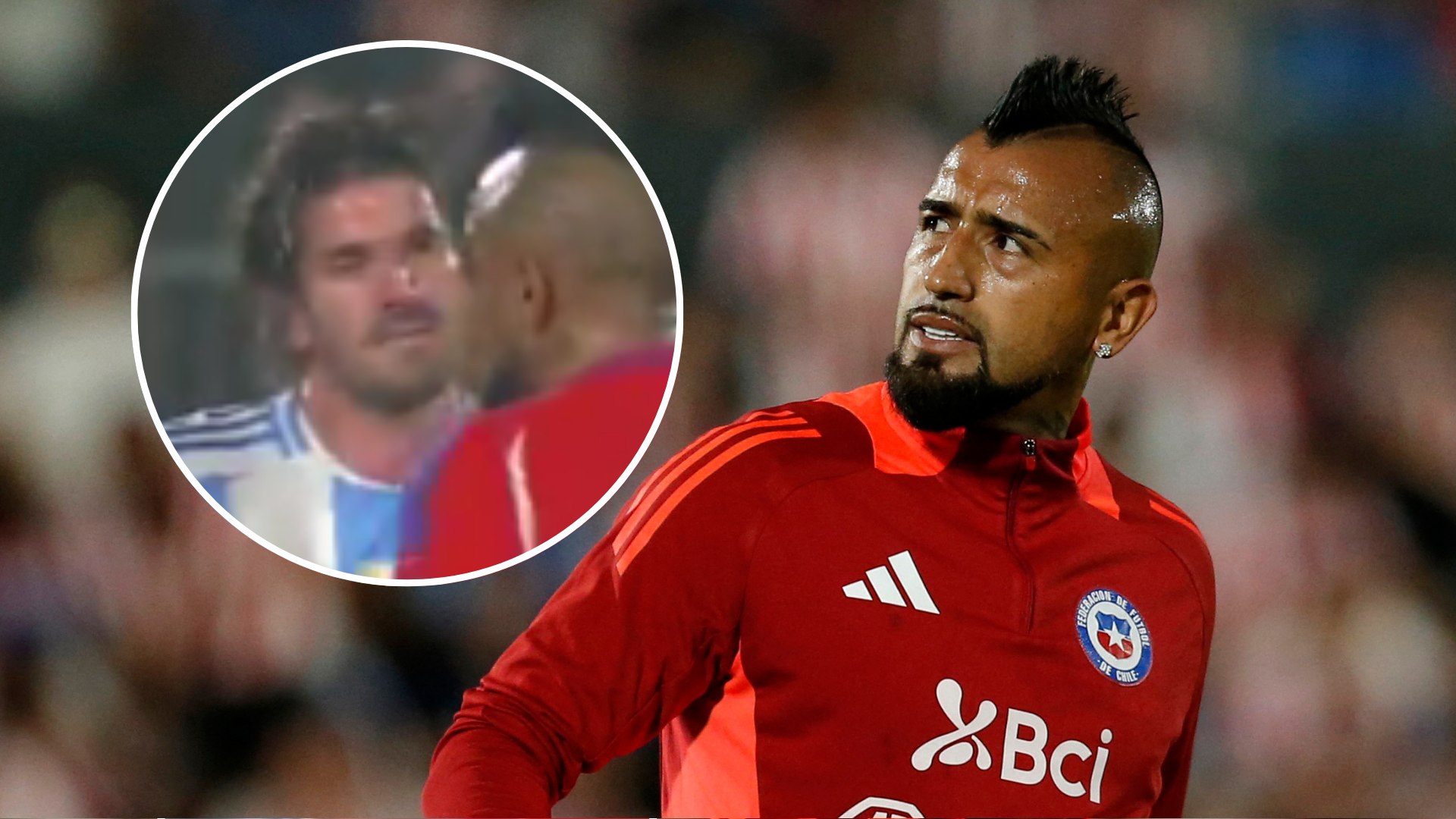 (VIDEO) Arturo Vidal pushes Rodrigo De Paul and doesn't hide his anger ...