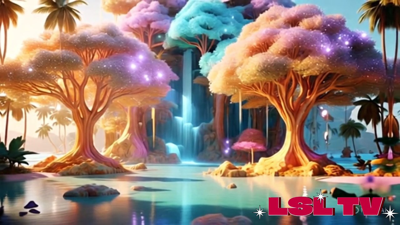 🐉 Story Title: “The Glow of Luma: The Golden Fox of the Crystal Falls ...