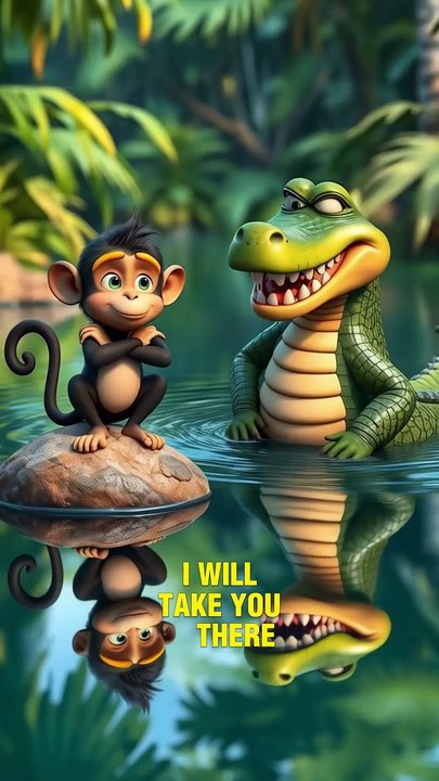 The Clever Monkey and the Greedy Crocodile - A Jungle Story of Wit and ...