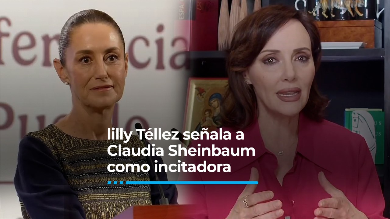 Lilly Téllez señala a Claudia Sheinbaum como incitadora - Vídeo Dailymotion