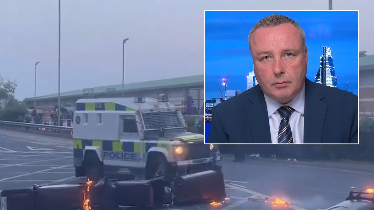 Ballymena riots: GB News’s Mark White says police facing ‘molotov of ...