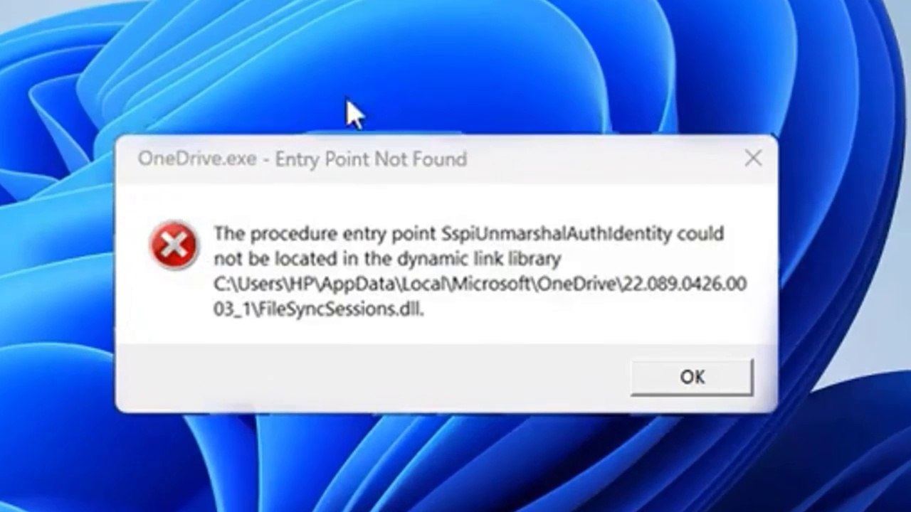 🔧 How to Fix & Remove "Onedrive.exe Entry Point Not Found" Error Popups on Windows 10 / 11 / 8 ...