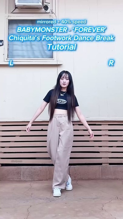 TUTORIAL BABYMONSTER Chiquita’s Footwork Dance Break in ‘FOREVER’ 🔥 ...
