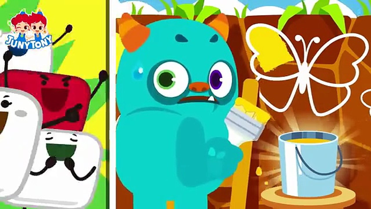 🌈 Color Monster _ Color Songs ️💛💚💙💜 _ Five Little Marshmallows ...