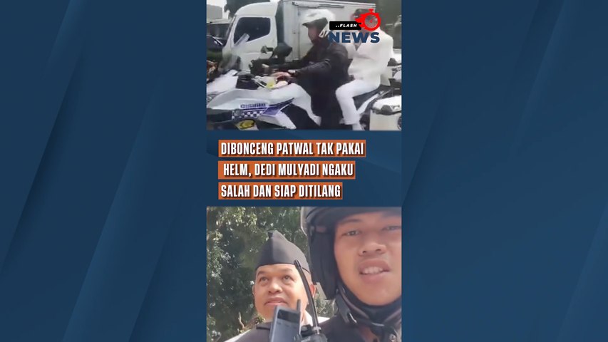 Setelah Viral Dibonceng Patwal Tak Pakai Helm, Dedi Mulyadi Ngaku Salah ...