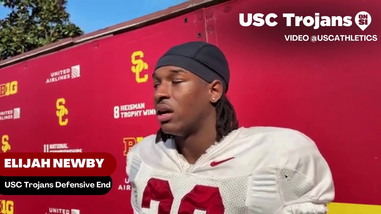 USC Trojans Defensive End Elijah Newby Reveals Biggest Lessons - video ...