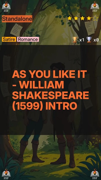 As You Like It - William Shakespeare (1599) Intro - video Dailymotion