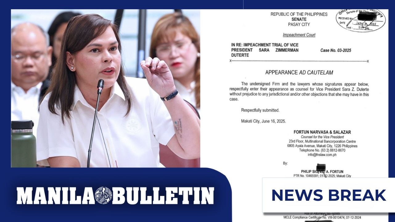 VP Sara has 16 defense lawyers for impeachment trial - video Dailymotion