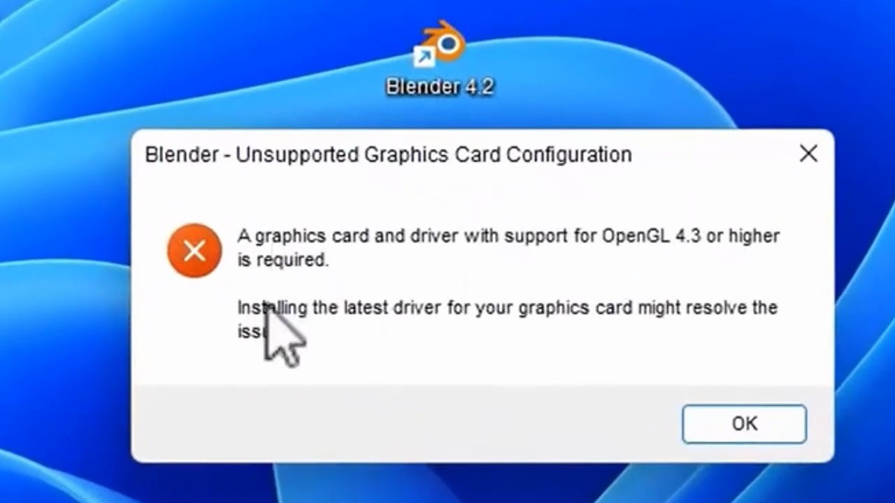 Fix "A Graphics Card and Driver with Support for OpenGL 4.3 or Higher Is Required" Error in ...
