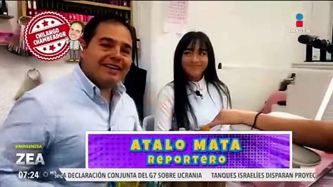 ¡Atalo Mata dejó la reporteada y se convirtió en manicurista por un día ...