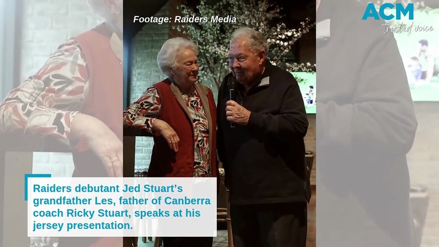 Jed Stuart's jersey presentation | The Canberra Times | Canberra, ACT