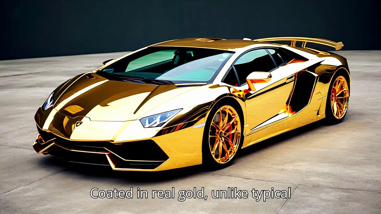 Dubai's $7M Gold Lamborghini Breaks Every Luxury Rule. - video Dailymotion