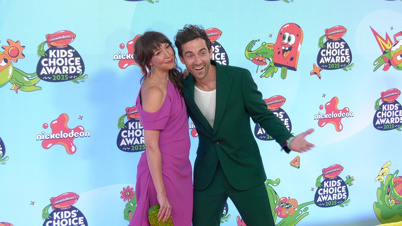 Mindy Coleman and Danny Go 2025 Kids' Choice Awards Orange Carpet ...