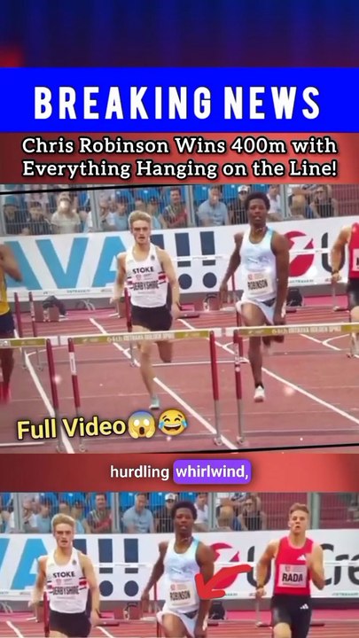 Chris Robinson’s 🏃‍♂️ 400m hurdles win just broke the internet 😳🔥 ...