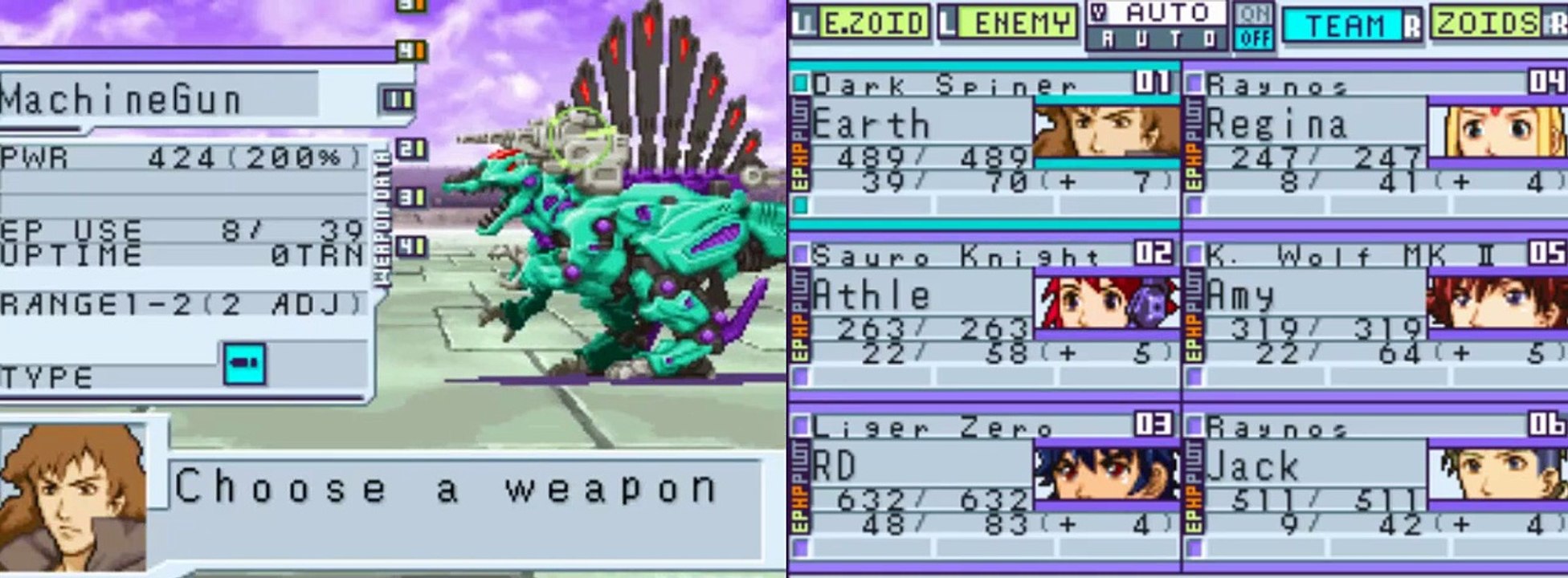 Zoids Saga DS: Legend of Arcadia Gameplay Chapter 18 - NC Arc: Zoids Battle at 1# Stadium, South ...