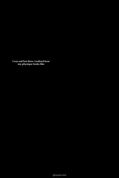 I was sad but then I realized how my physique looks like. - video ...