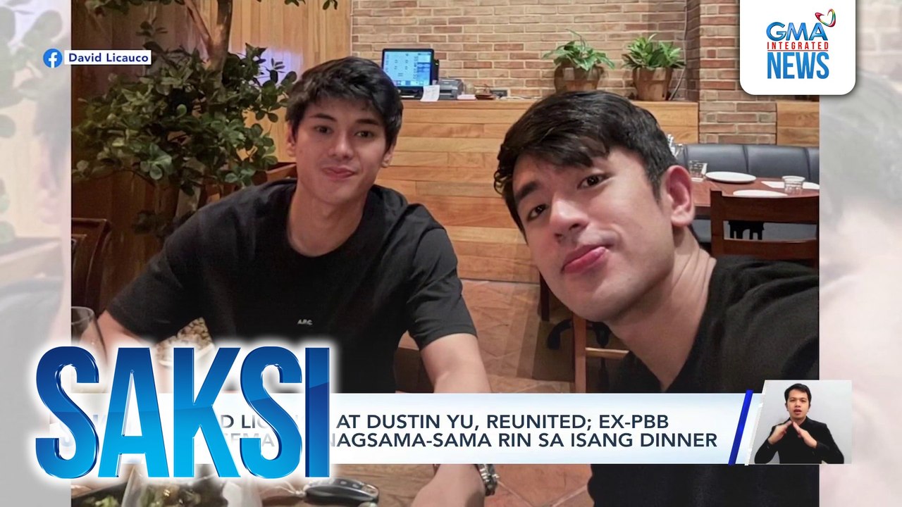 David Licauco at Dustin Yu, reunited; ex-PBB housemates, nagsama-sama ...