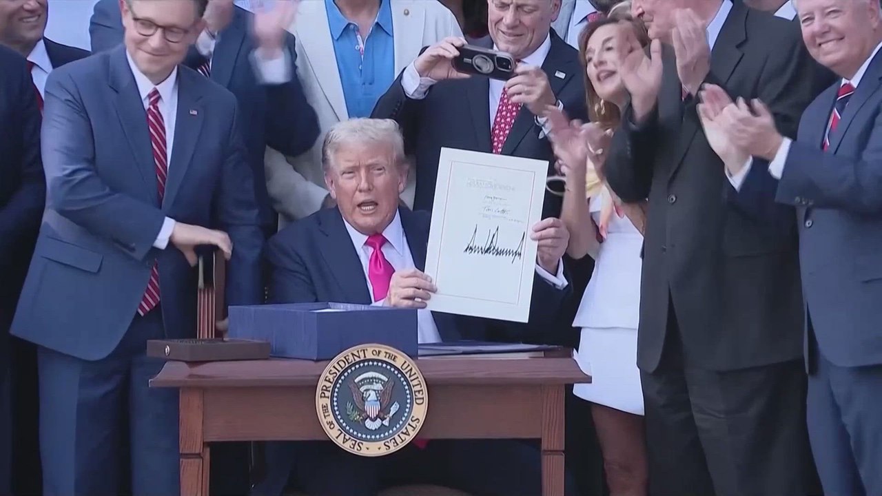 Speaker Mike Johnson Gifts Trump the Historic Gavel from ‘One Big ...