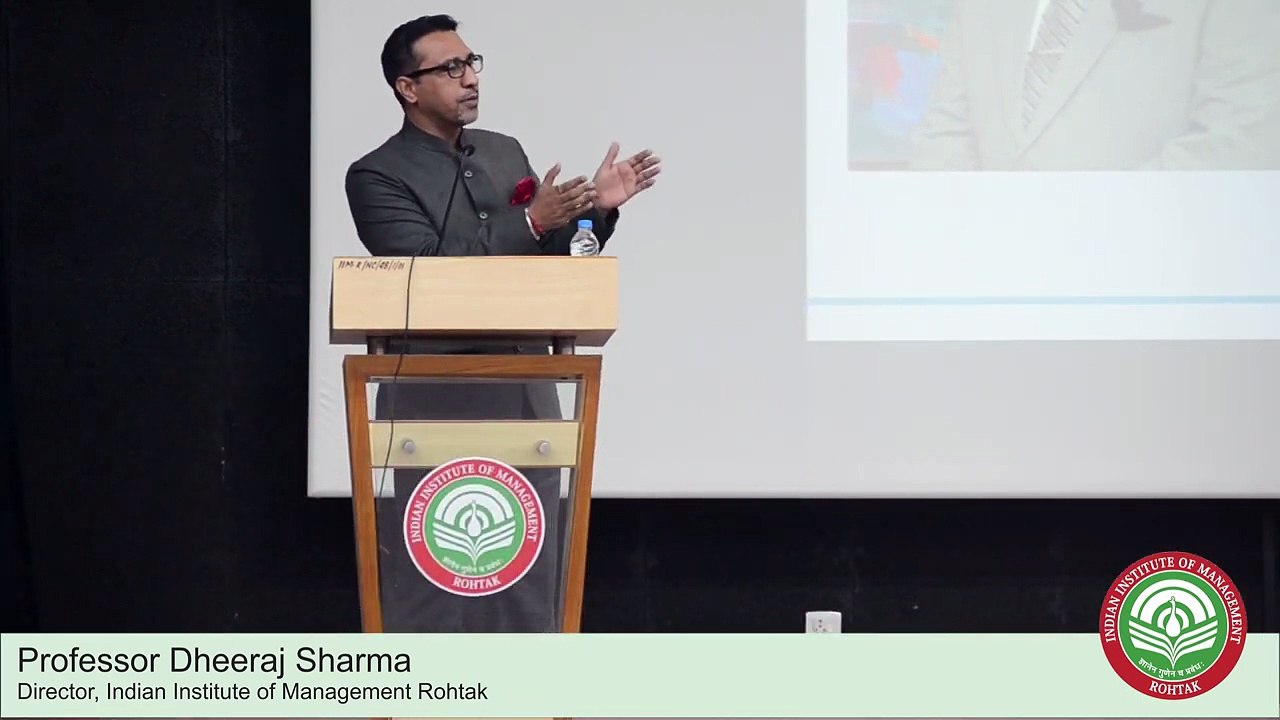 Prof Dheeraj Sharma Reflects on Institutional Legacy at IIM Rohtak’s 10th Foundation Day - video ...