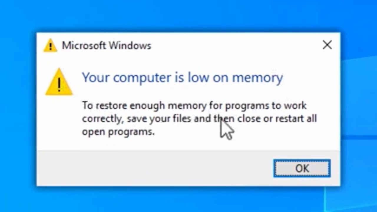 Fix “Your Computer is Low on Memory” Error in Windows 11 / 10 / 8 / 7 – Step-by-Step Guide (2 ...