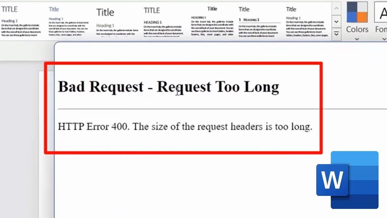 Resolve HTTP 400 Error When Adding a Custom Watermark in Office 365 Word - video Dailymotion