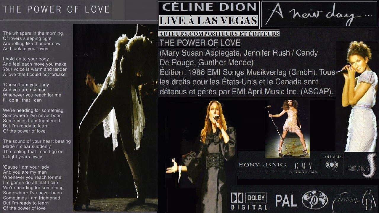 CELINE DION — THE POWER OF LOVE - Vidéo Dailymotion