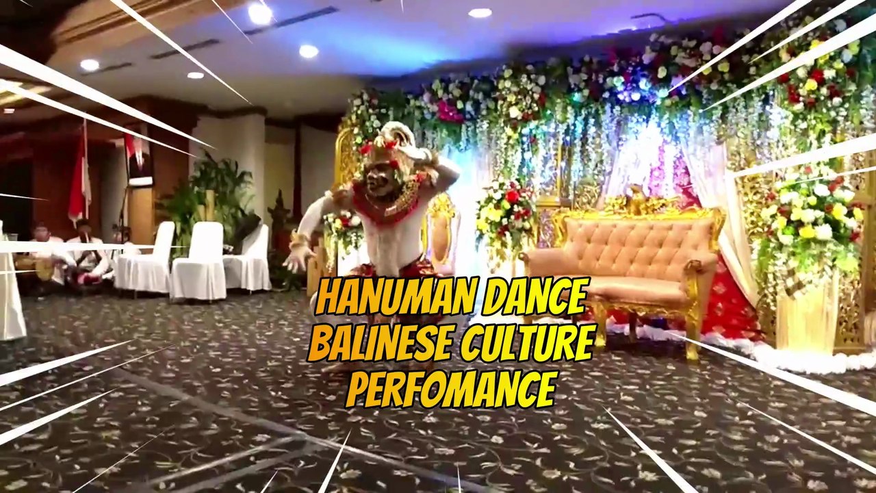 TARI HANOMAN. HANUMAN DANCE ON A BALINESE WEDDING PARTY IN BALI - video ...