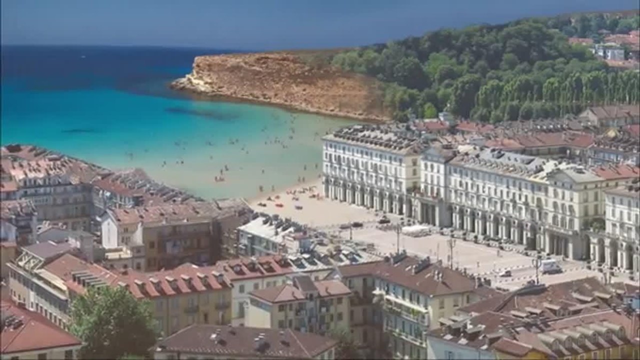 Torino beach, se piazza Vittorio avesse il mare. L'utopia di Donato ...