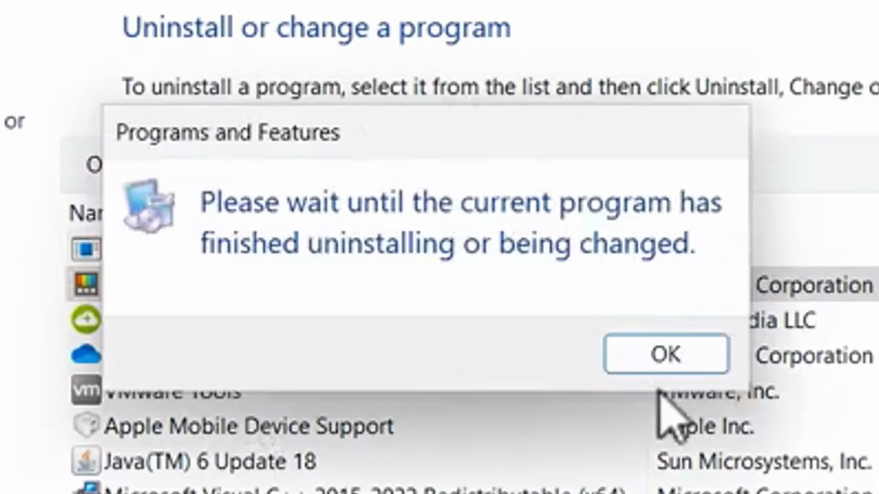 How to Fix "Please Wait Until the Current Program is Finished ...