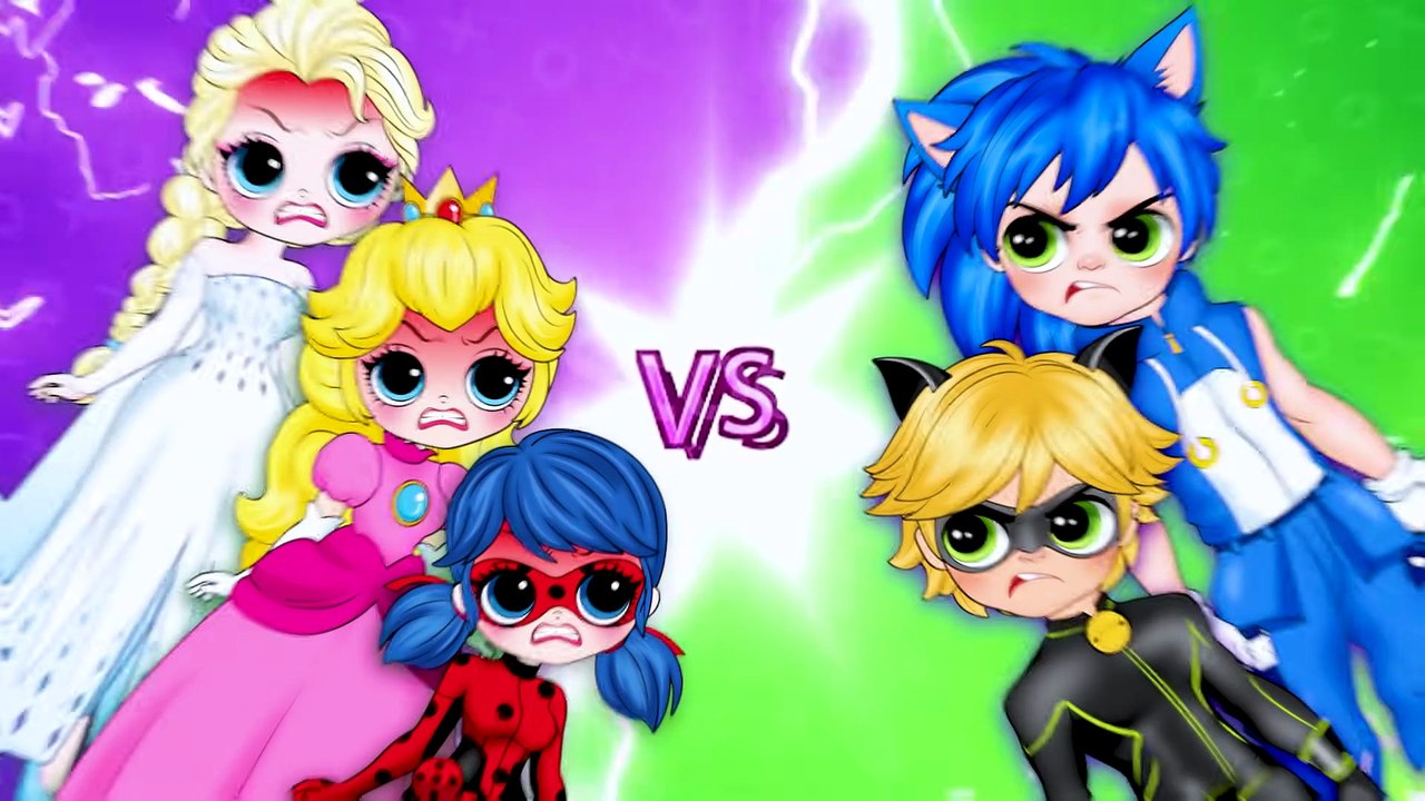 K-POP DEMON HUNTERS- Elsa, Ladybug & Peach Glow Up into HUNTRIX Girl ...