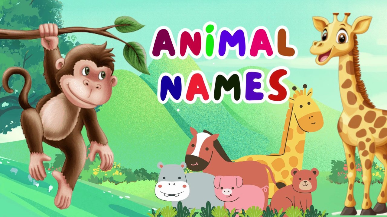 Meet the Animals! 🐾 Learn Animal Names in English with Sounds & Fun ...