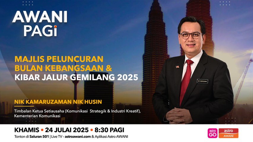 AWANI Pagi: Majlis Peluncuran Bulan Kebangsaan & Kibar Jalur Gemilang ...
