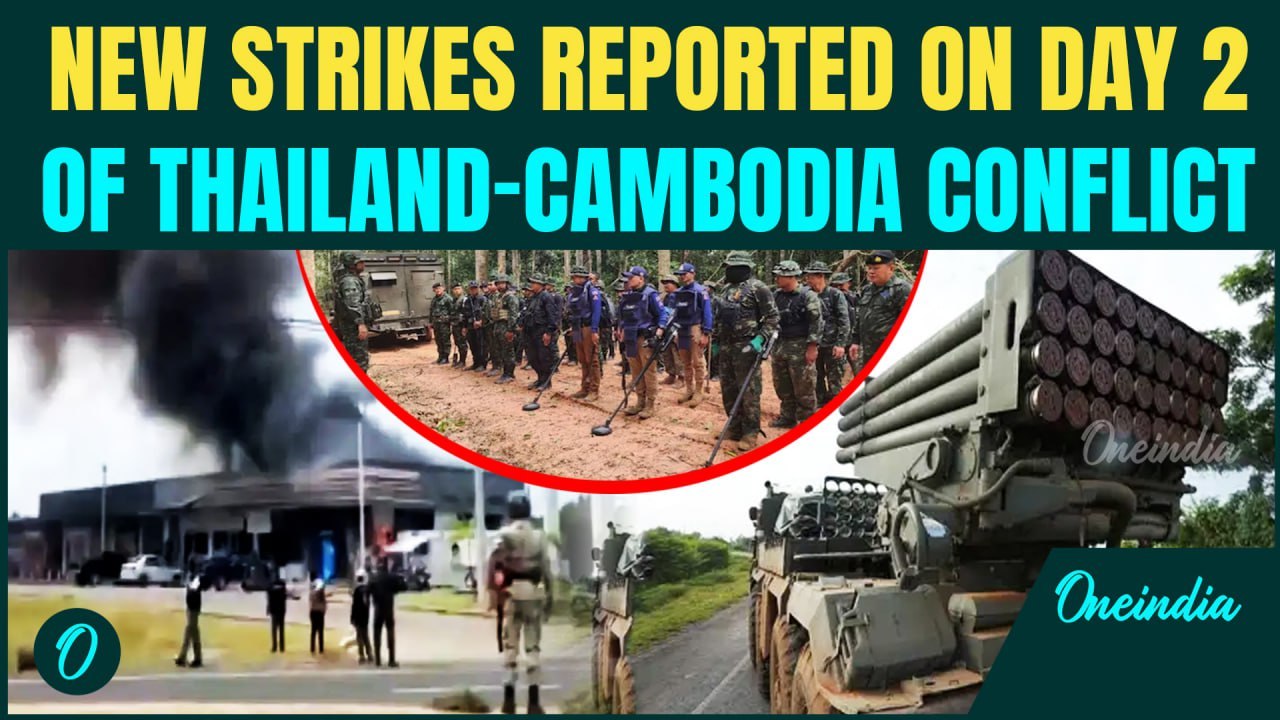 Thailand–Cambodia War Latest: 14 Dead as Airstrikes Pound Border, UN ...