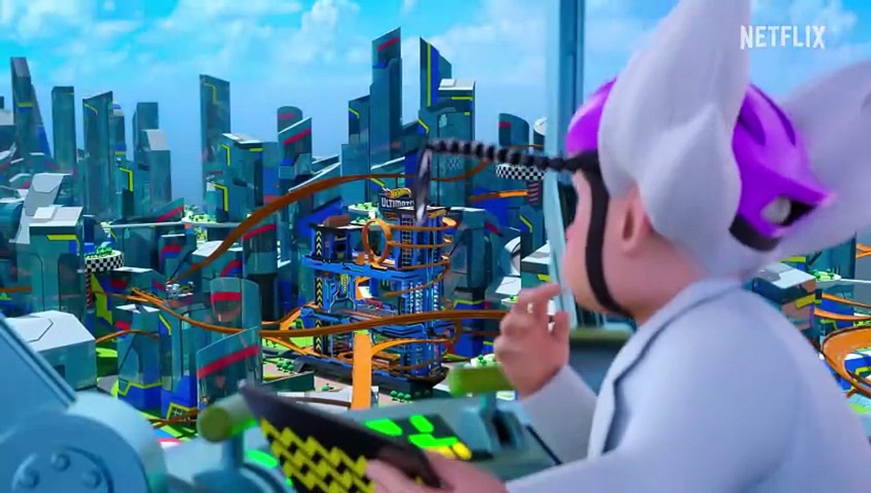 Racers VS Runaway T-Rex Transporter! 🦖 Hot Wheels Let's Race _ Netflix ...