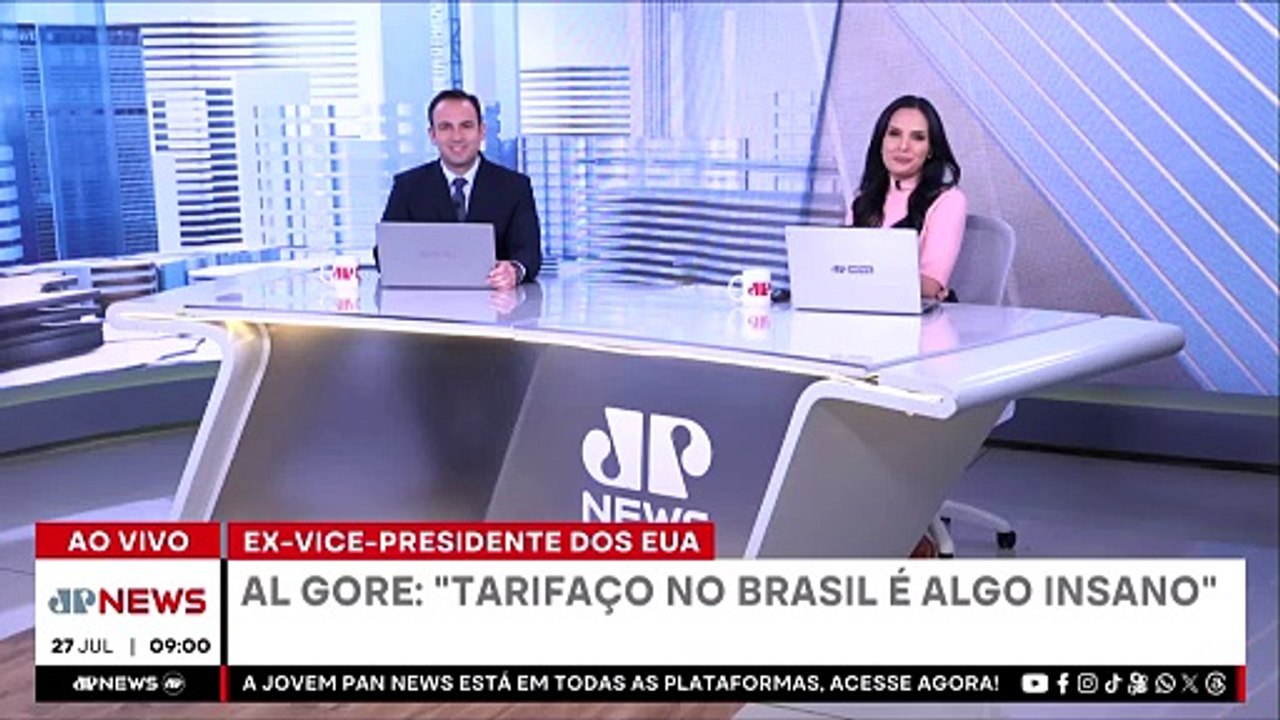 “Tarifaço de 50% no Brasil é algo insano” afirma Al Gore durante evento ...