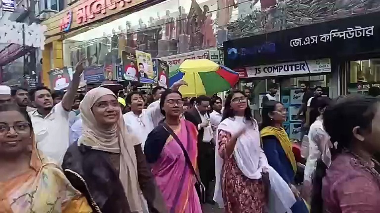 ময়মনসিংহে জুলাই পদযাত্রা | জাতীয় নাগরিক পার্টি (NCP) | 52BD News - video Dailymotion