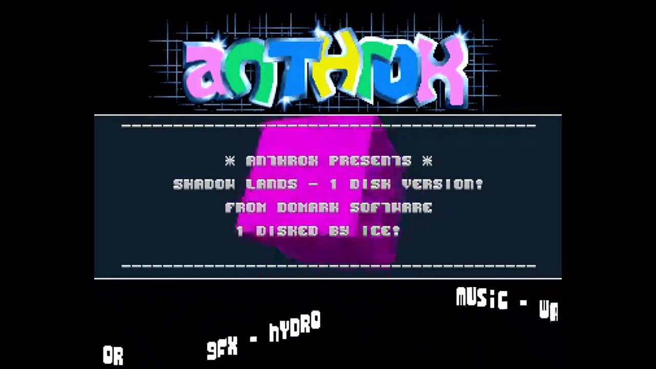 Amiga Cracktro Shadow Lands by Anthrox (1992) - video Dailymotion