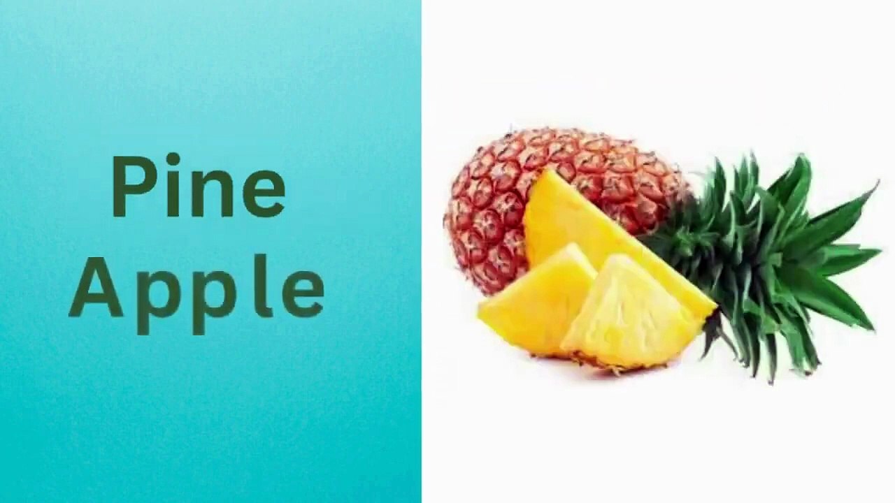 Learn Fruit Names in English | Colorful Fruits for Kids | Educational ...