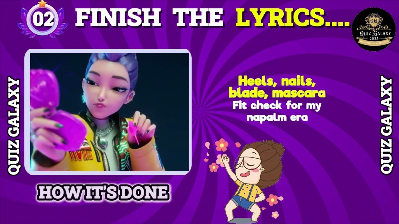 Finish the Lyrics 🎤 KPOP DEMON HUNTERS & K-Pop Hits Challenge! 🎶 ~ KPop ...