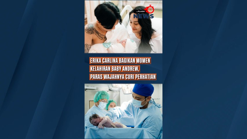 Erika Carlina Bagikan Momen Haru Kelahiran Baby Andrew, Paras Wajahnya Curi Perhatian Warganet