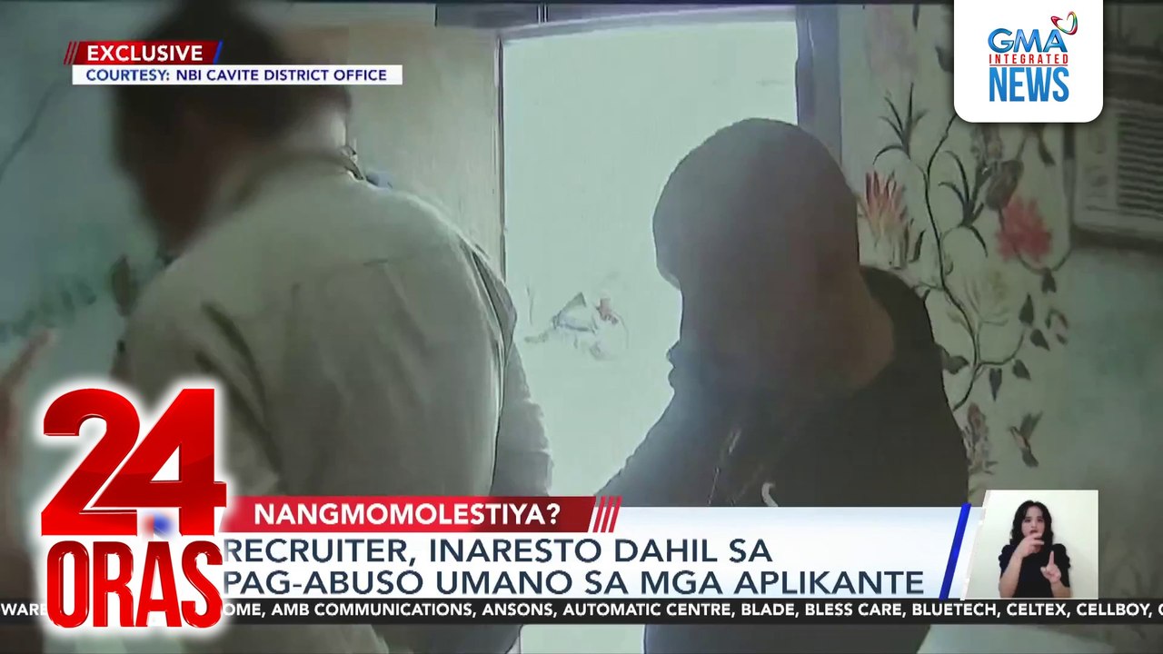 Recruiter, inaresto dahil sa pag-abuso umano sa mga aplikante | 24 Oras ...
