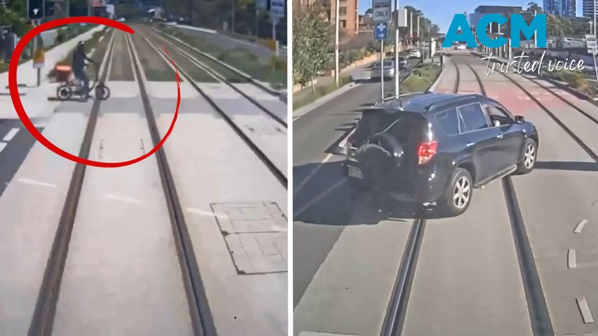 Footage reveals shocking light rail near misses | Newcastle Herald ...