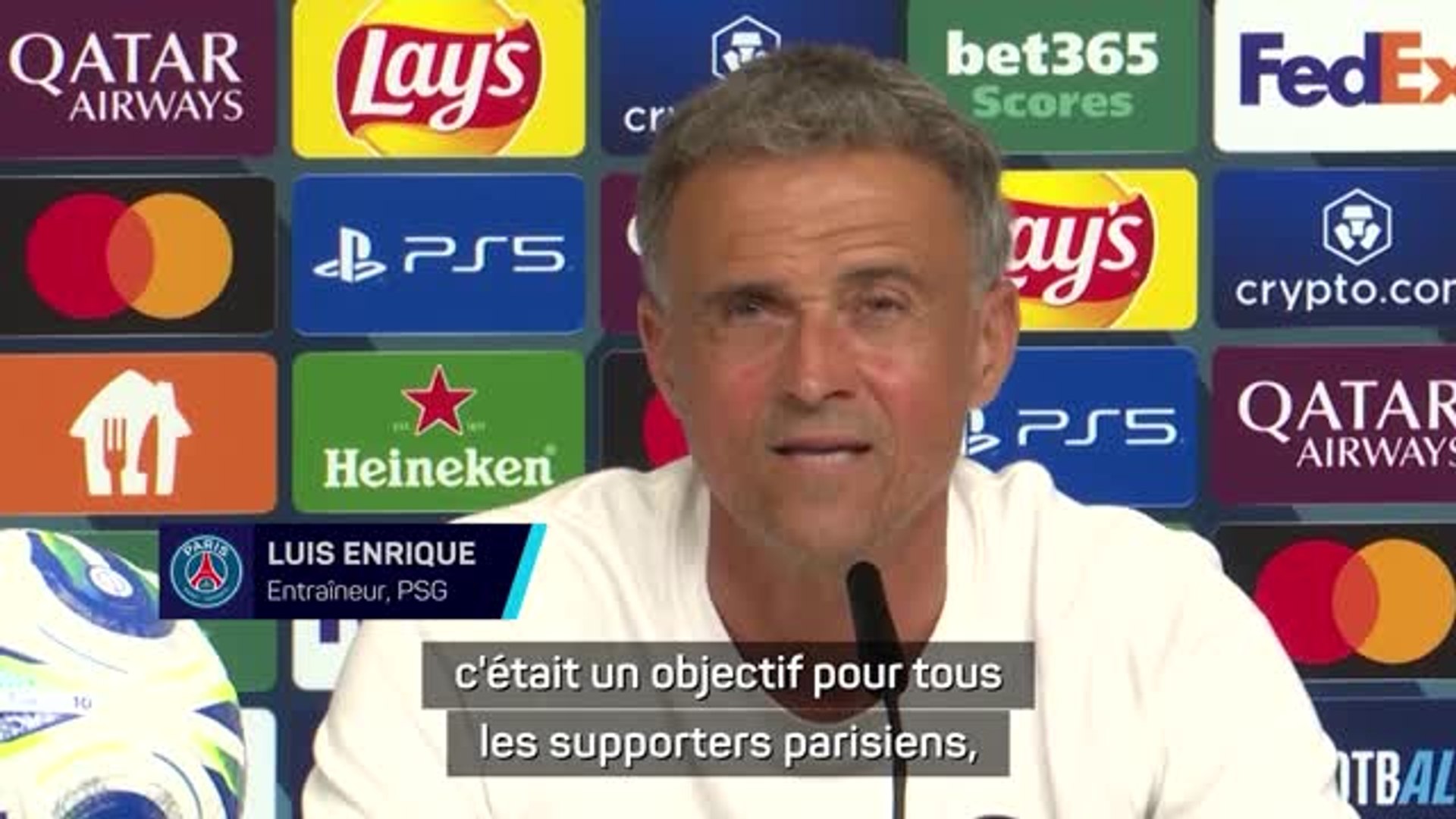 Paris Saint-Germain - Luis Enrique : “Marquer l’histoire, c’est gagner ...