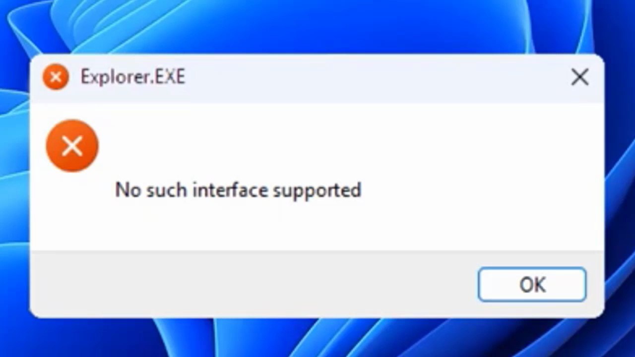Fix File Explorer Error "No Such Interface Supported" in Windows 10/11 ...
