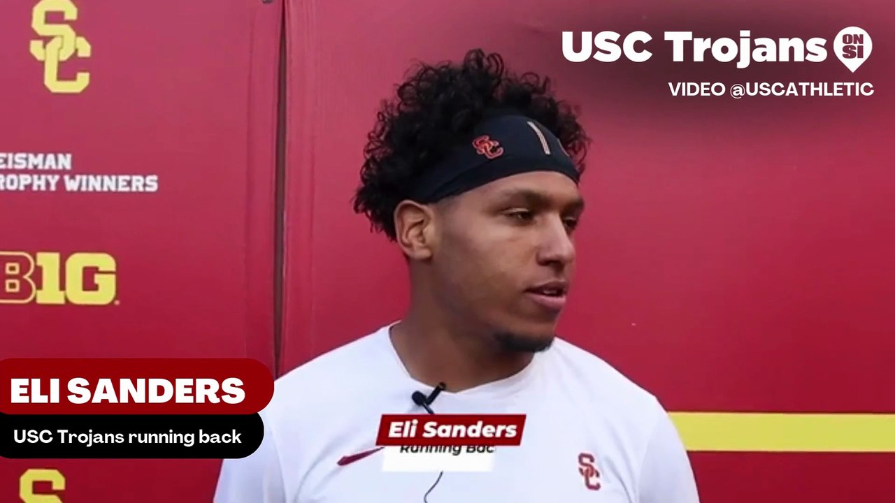USC Trojans running back Eli Sanders discusses the competitive mindset ...