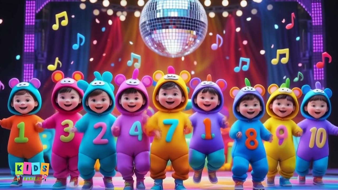 123 Song for Kids | Fun Animated Numbers Song | Learn Counting 1 to 10 ...