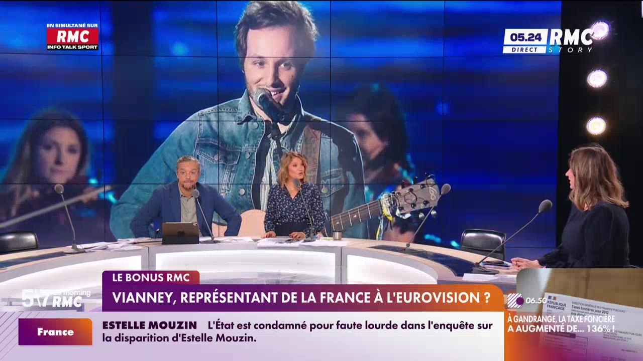 Le bonus RMC : Vianney, représentant de la France à l'Eurovision ? - 04 ...
