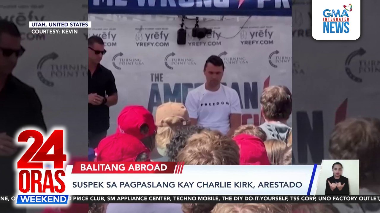 Charlie Kirk slay suspect arrested | 24 Oras Weekend - video Dailymotion