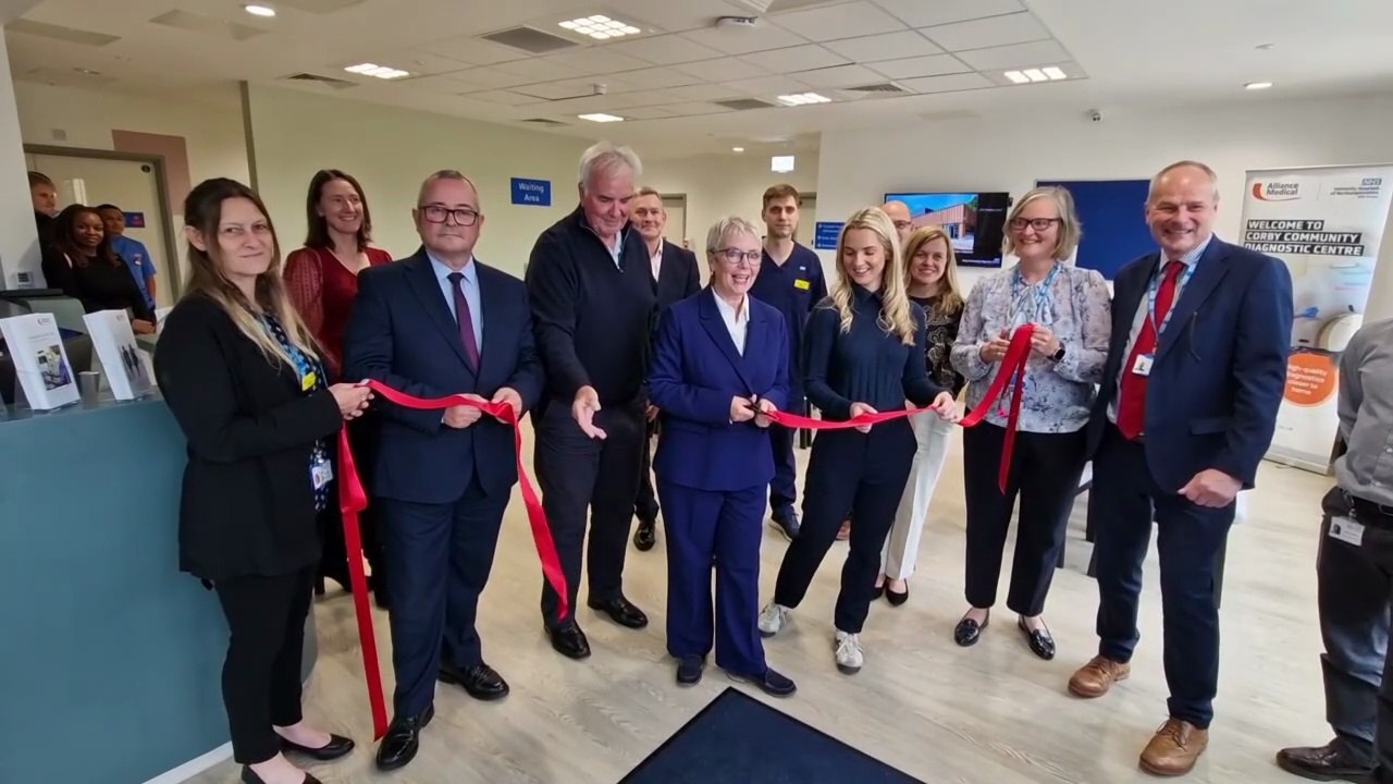 Official opening of Corby Community Diagnostic Centre by minister for ...