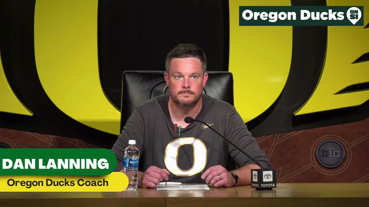 Oregon Ducks Coach Dan Lanning discusses the importance of the Ducks ...